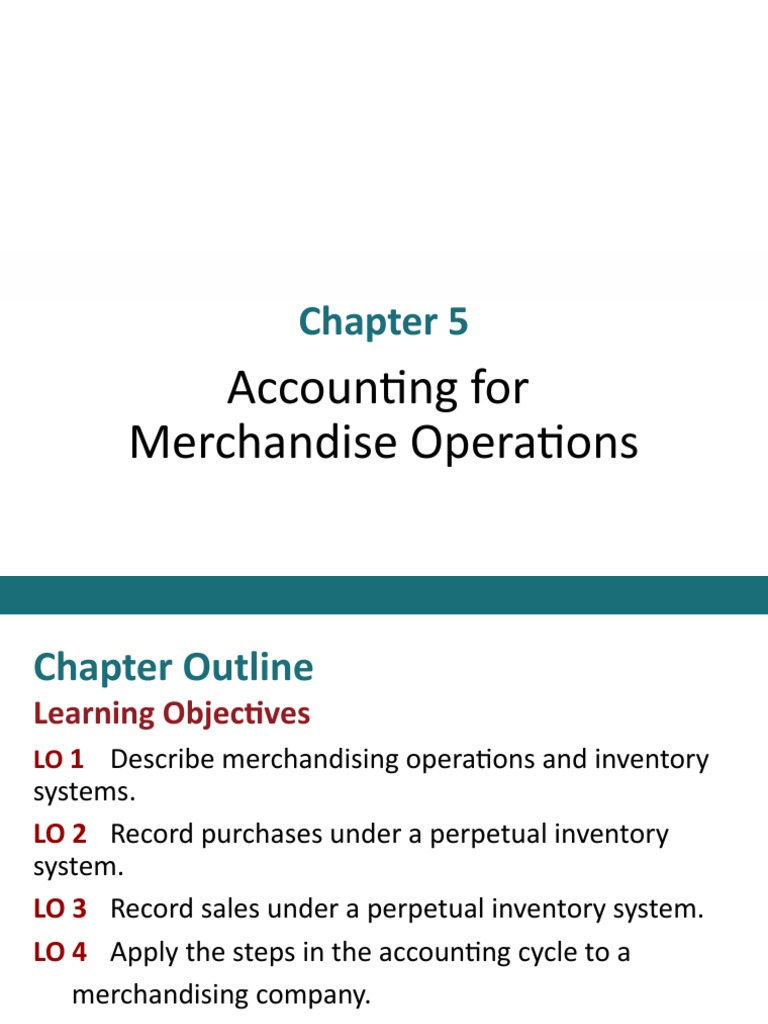 Chapter 5 - Accounting For Merchandise Operations | PDF | Revenue | Expense