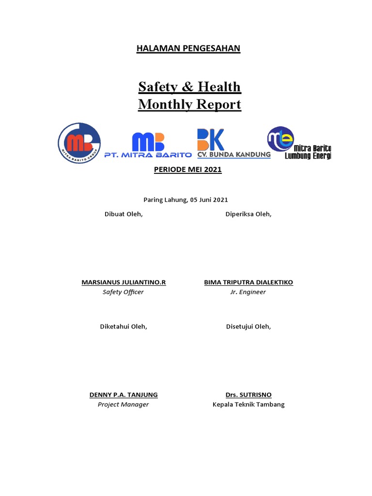 03safety Report Mei 2021 | PDF