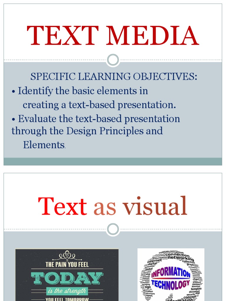 Text As Visual | PDF | Typefaces | Serif