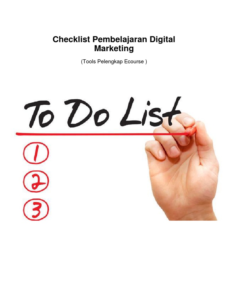 Checklist Ecourse Google Ads | PDF