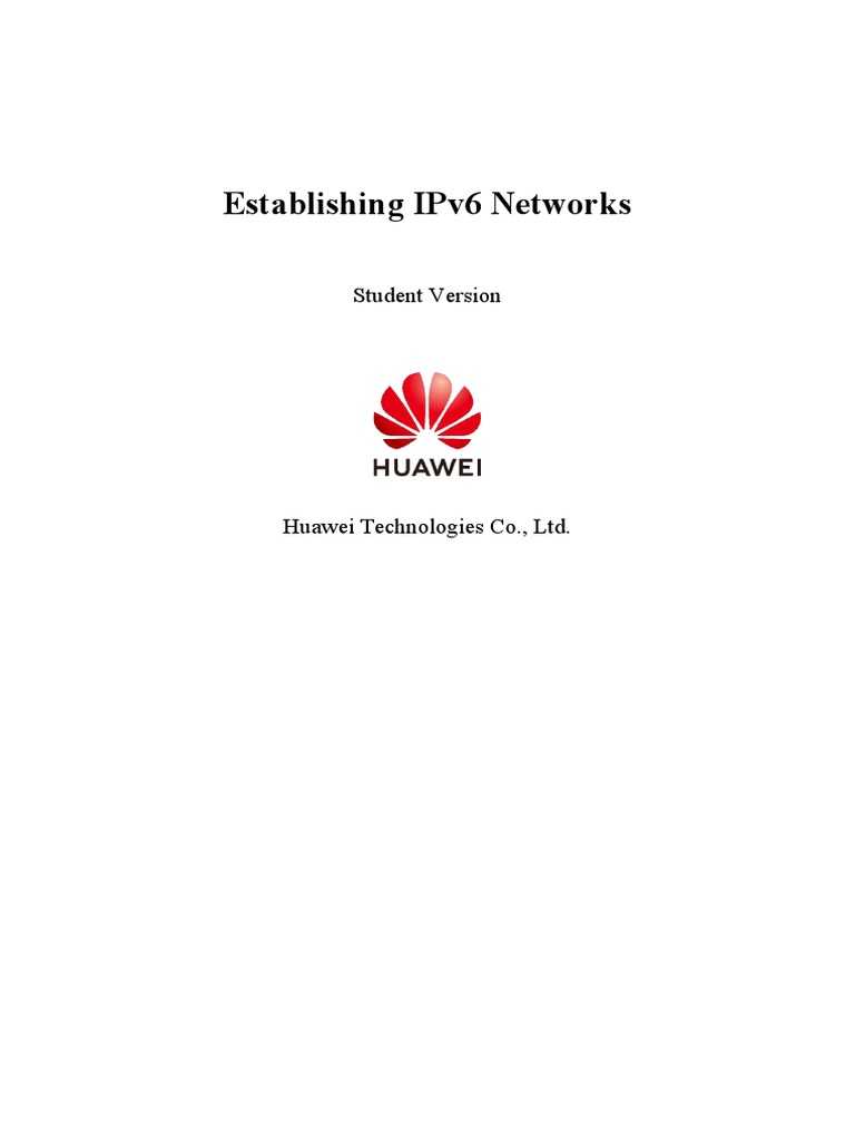 01 (Compulsory) Establishing IPv6 Networks | PDF | I Pv6 | Computer Science