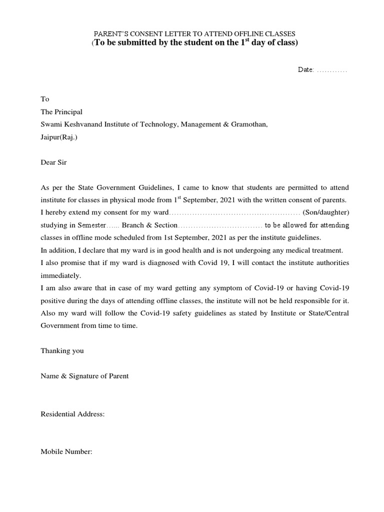 Consent Letter | PDF