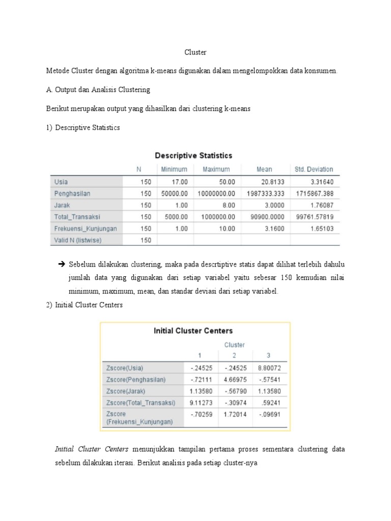 Analisis K-Means Clustering Konsumen | PDF | Metode & Bahan Ajar