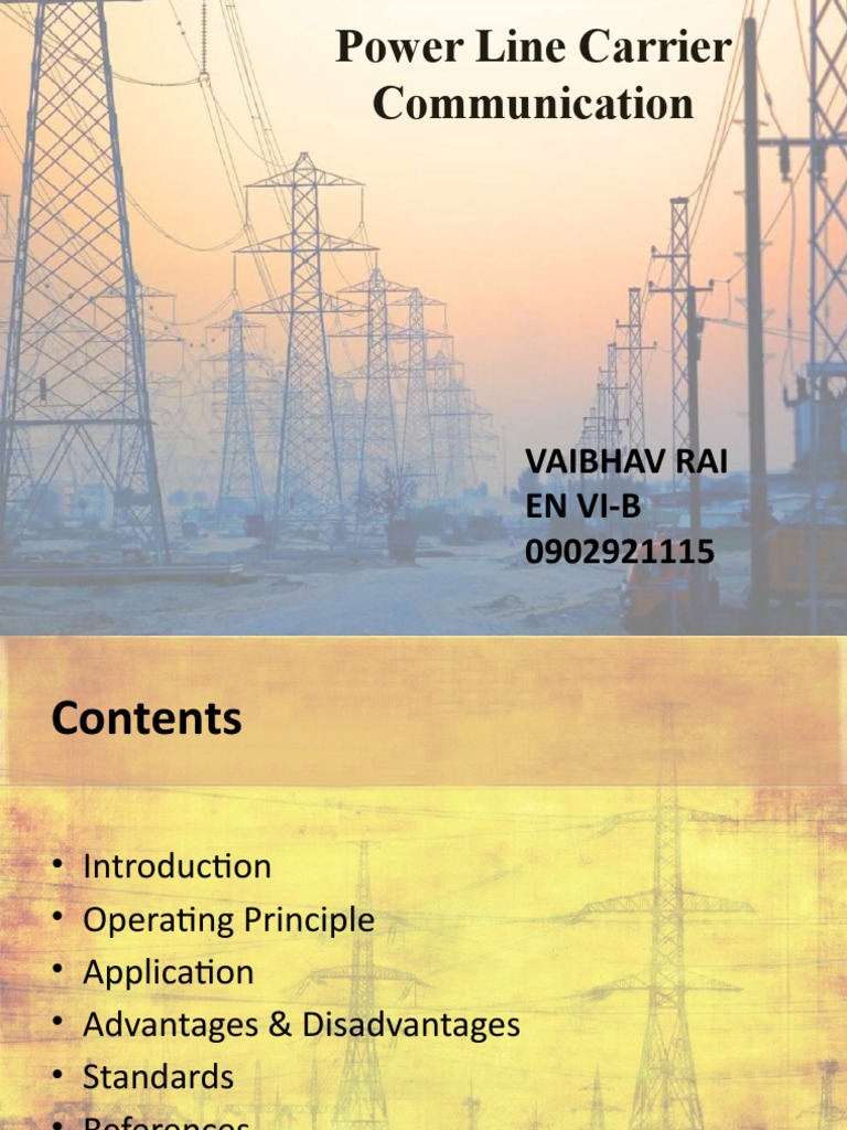 Power Line Carrier Communication Overview | PDF | Modulation ...