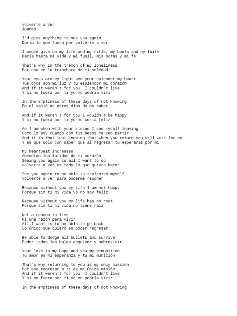 Volverte A Ver | PDF | Música grabada