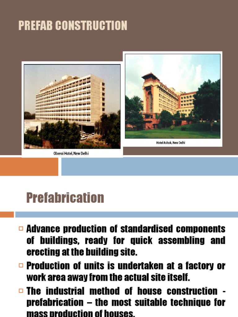 Prefab Construction &precast | PDF | Precast Concrete | Building