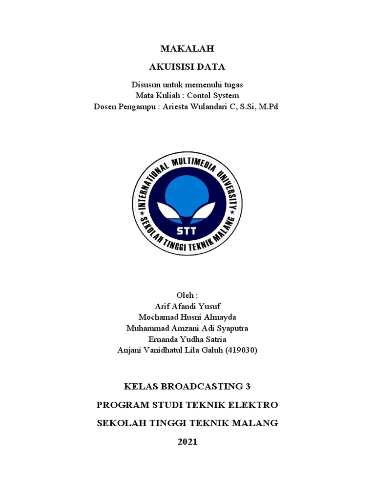 Makalah Akuisisi Data | PDF