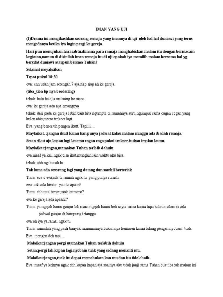 Naskah Drama Natal | PDF