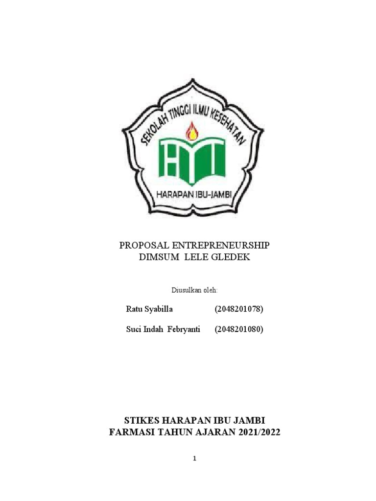 Proposal Entrepreneurship | PDF