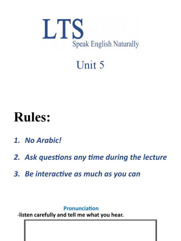 Level 3 Unit 5 | PDF