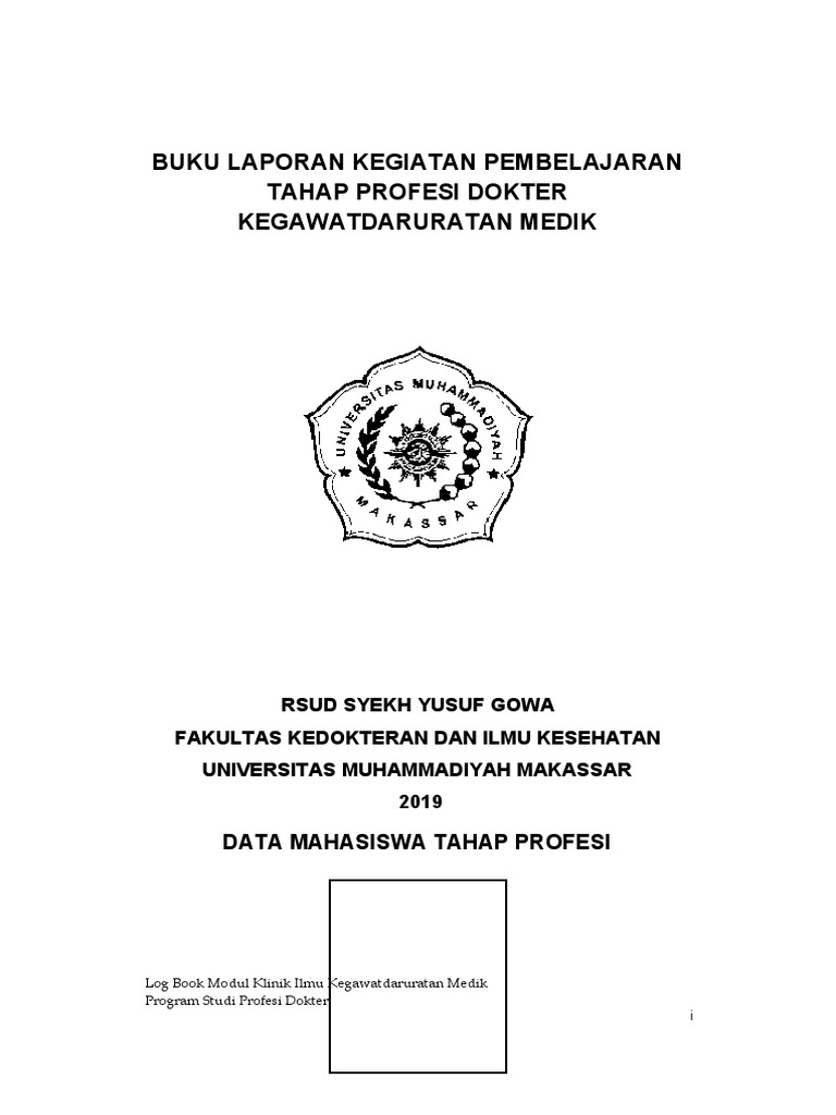 Sampul Dan Daftar Isi Logbook Gadar | PDF