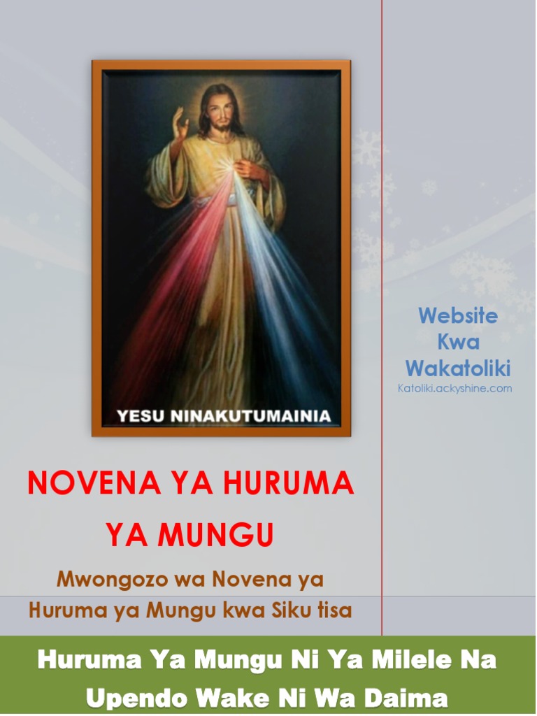 Novena Ya Huruma Ya Mungu Y78non Pdf