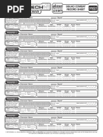 Robotech Character Sheets | PDF | Military Technology