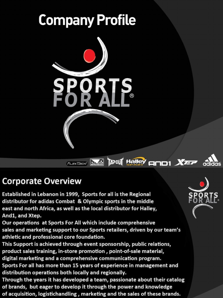 Sports For All Company Profile | PDF