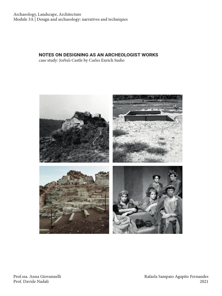 Notes On Designing As An Archeologist Works | PDF | Archaeology | Castle