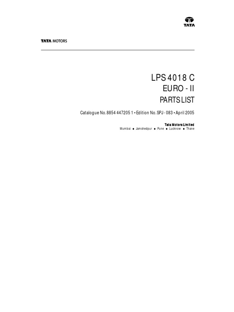 LPS 4018 C | PDF | Steering | Turbocharger