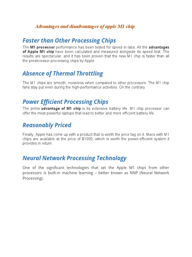 Presentation Part of Apple M1 Chip | PDF | Macintosh | Central ...