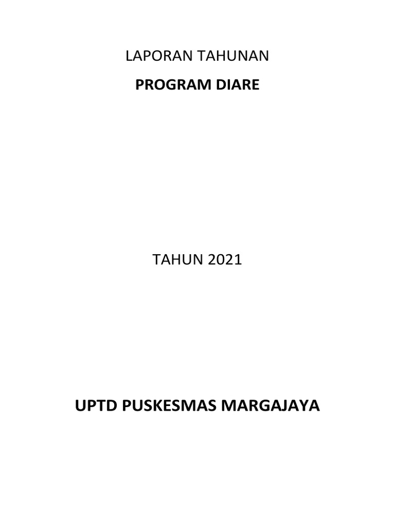 Laporan Tahunan Diare | PDF