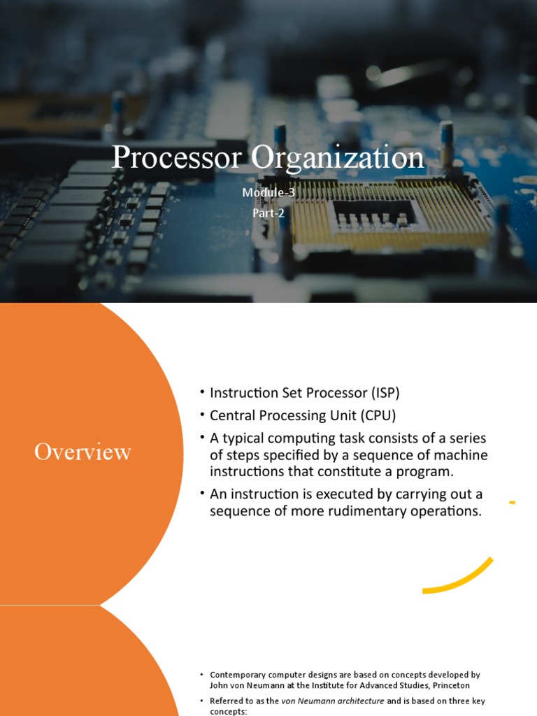 Processor Organization: Module-3 Part-2 | PDF | Central Processing Unit | Subroutine