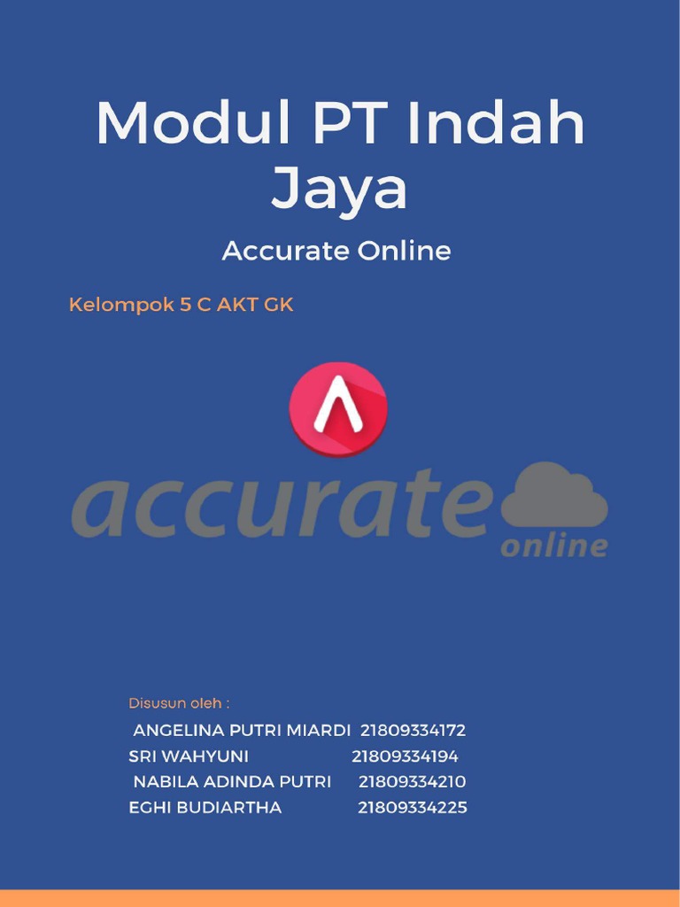 Modul Accurate PT Indah Jaya Kel 5 C GK-dikonversi-dikompresi | PDF
