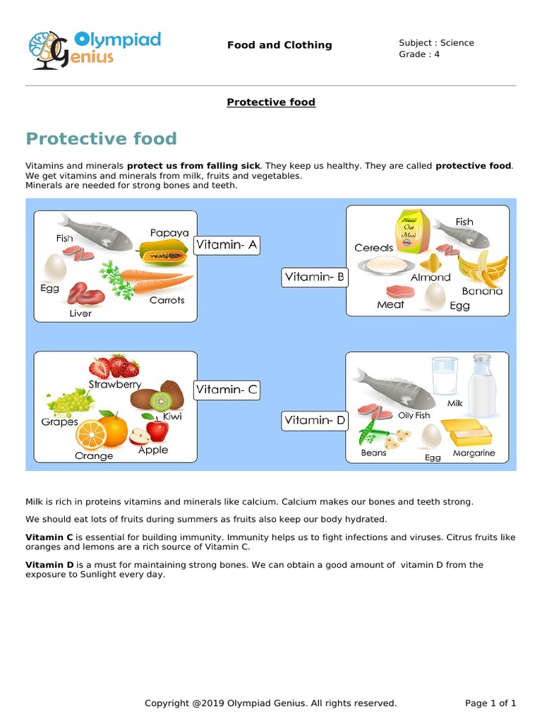 Protective Food | PDF | Wellness