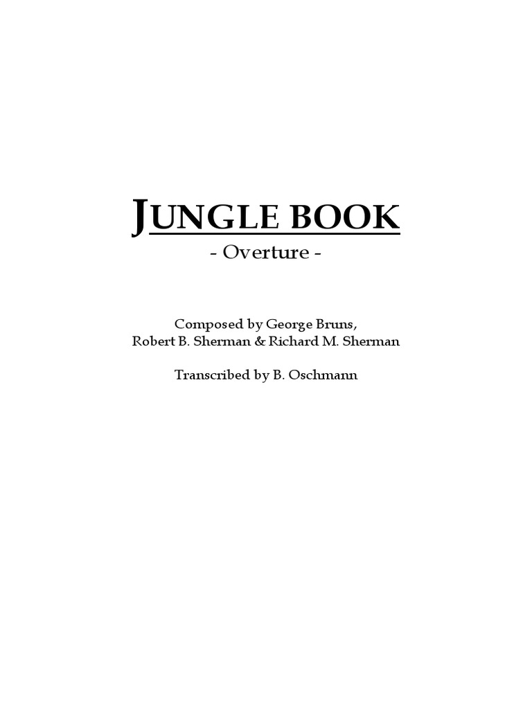 George Bruns Jungle Book Overture Compress | PDF