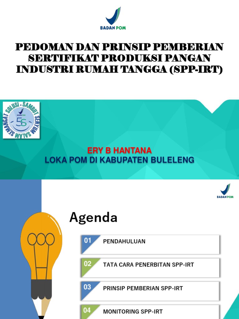 Pedoman Penerbitan SPP-IRT Bali | PDF