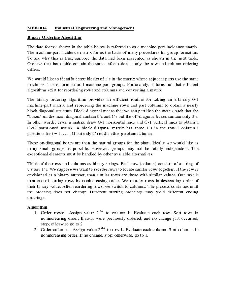 20-Machine-Part Cell Formation (MPCF), Hierarchical Clustering For MPCF ...