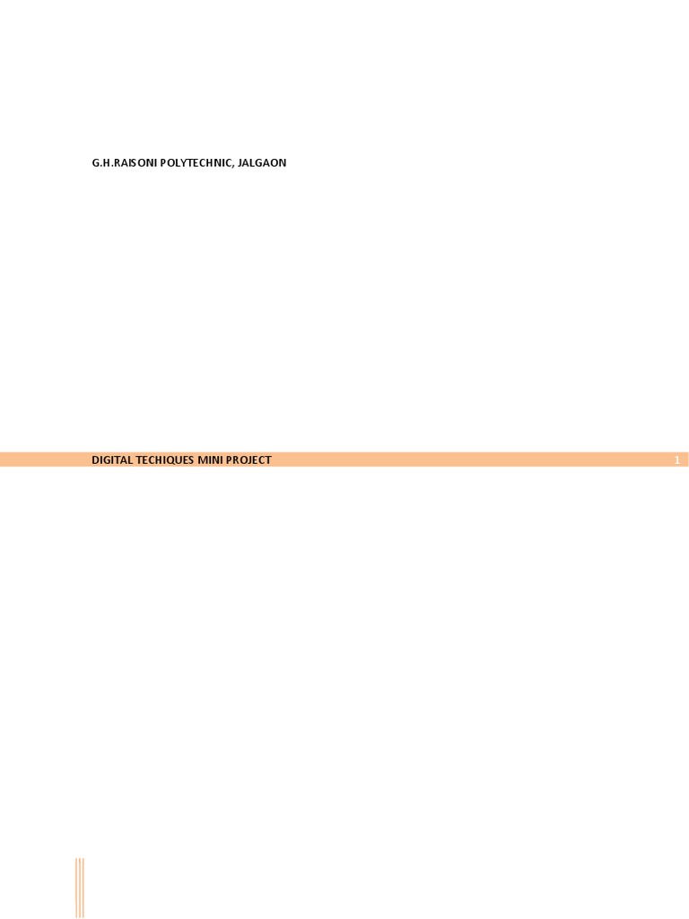 Microproject of Dte | PDF | Logic Gate | Electrical Engineering