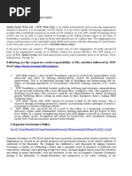 Policies and Positions of JSW Steel 8524 | PDF | Occupational Safety ...