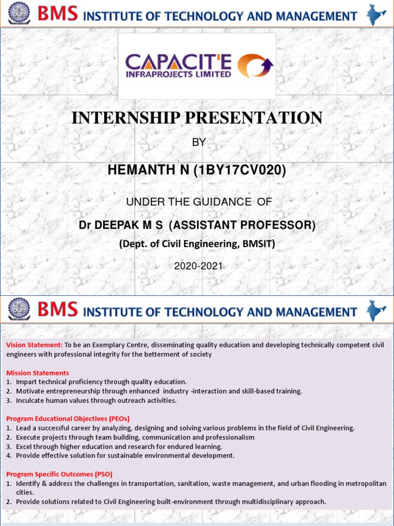 Mivan Construction Internship Overview | PDF | Economic Sectors | Civil ...