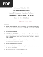 CSCA Mathematics Sample Questions | PDF | Mathematics | Mathematical ...