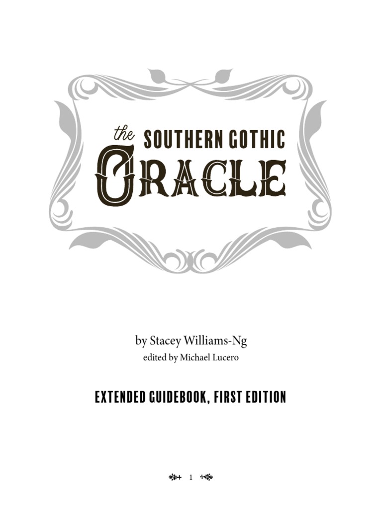 The Southern Gothic Oracle Guidebook | PDF | Civil Law (Common Law ...