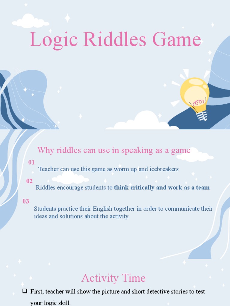 Logic Riddle Game | PDF