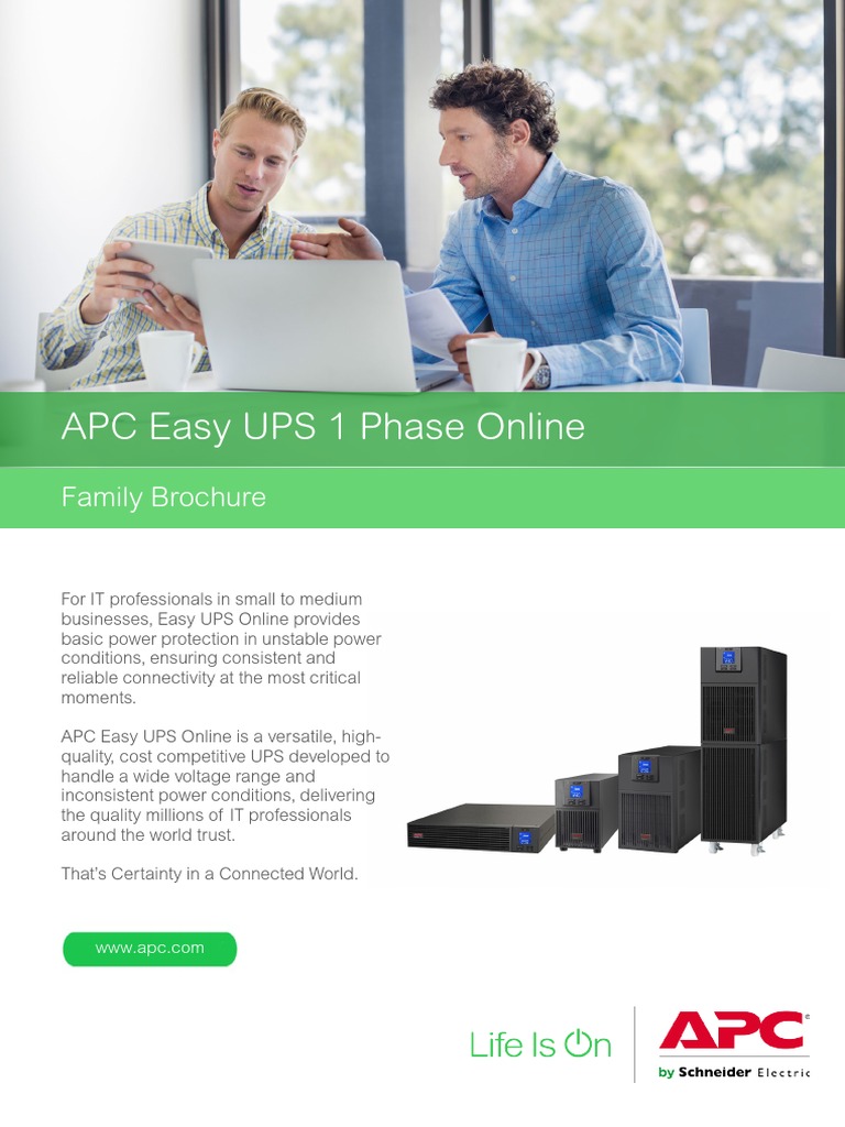 Easy UPS 1 PH Online Long Model Family Overview 1-10 kVA Consolidated ...