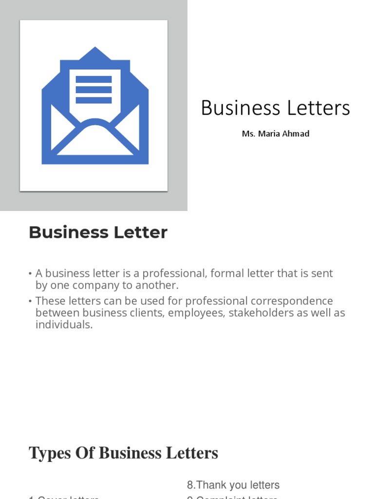Business Letters | PDF | Writing | Communication