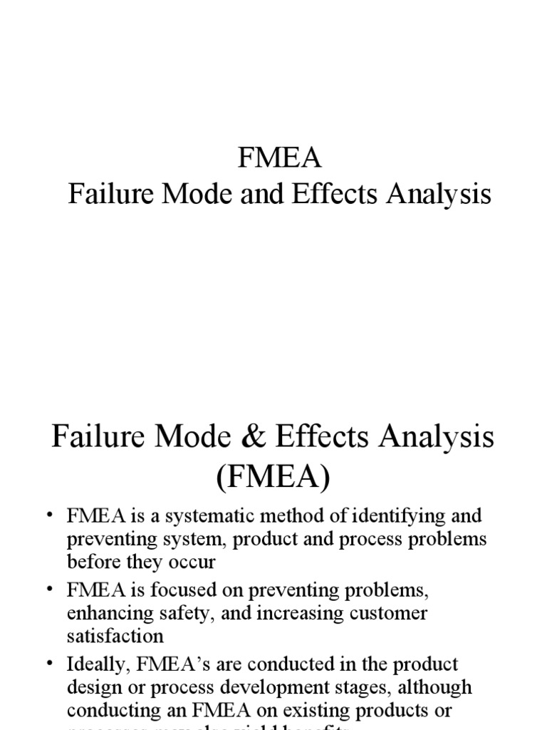 FMEA Failure Mode Effect Analysis | PDF | Reliability Engineering | Envelope