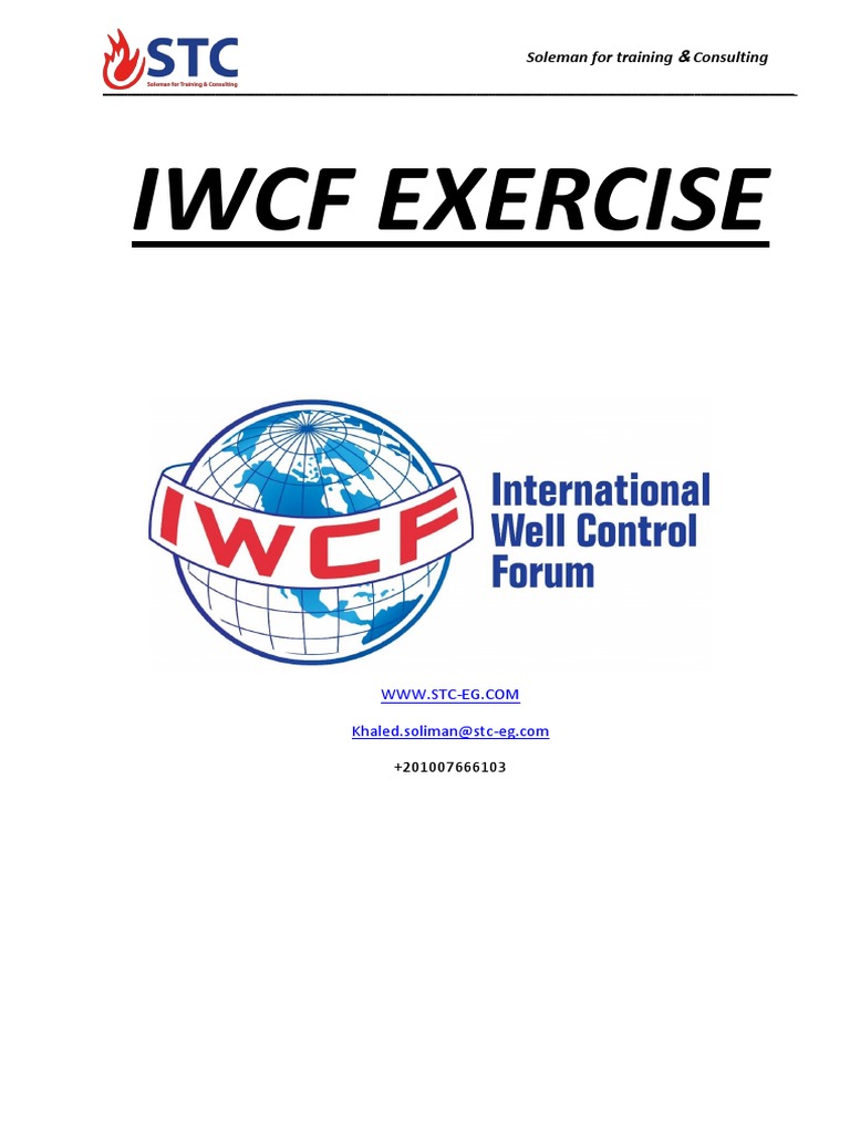 Iwcf Exercise STC 1 | PDF | Casing (Borehole) | Chemical Engineering