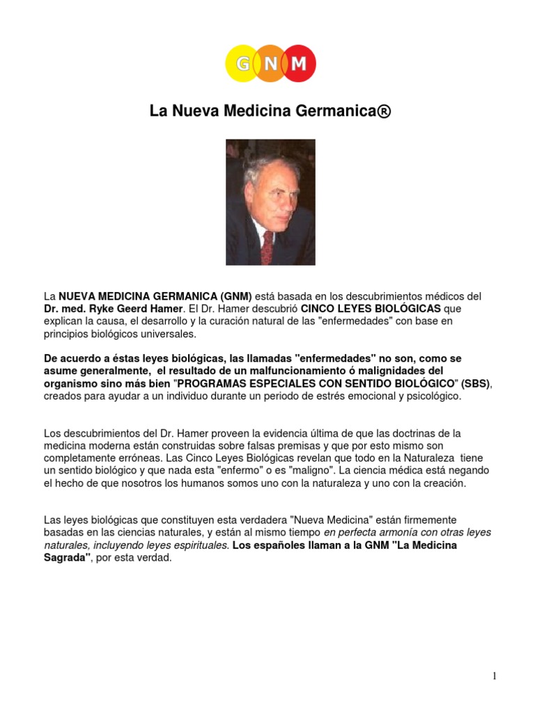 Nueva Medicina Germanica Hamer | PDF | Cáncer | Cerebro