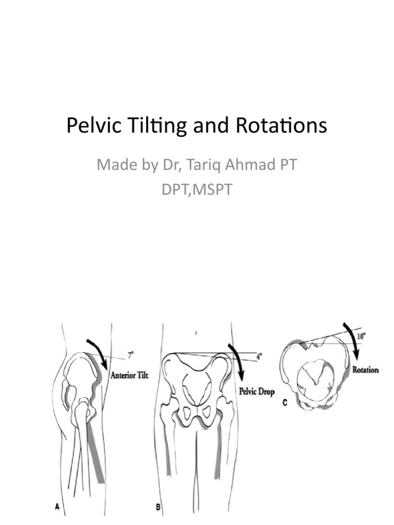 Pelvic Tilting and Rotations: Made by DR, Tariq Ahmad PT DPT, MSPT ...