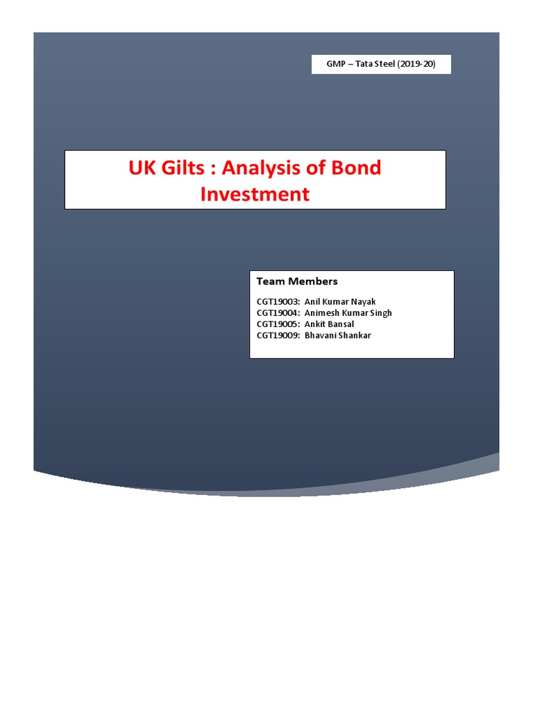 UK Gilts: Bond Investment Analysis | PDF | Bonds (Finance) | Gilt Edged ...
