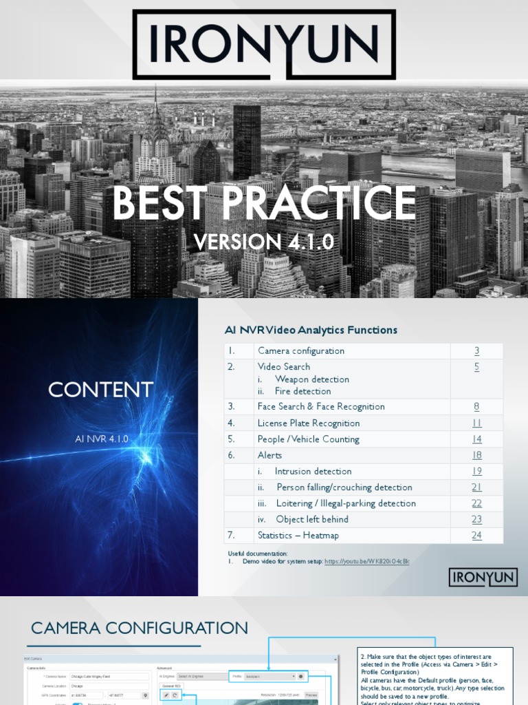 IronYun AI Best Practice - 202008 | PDF | Camera | Icon (Computing)