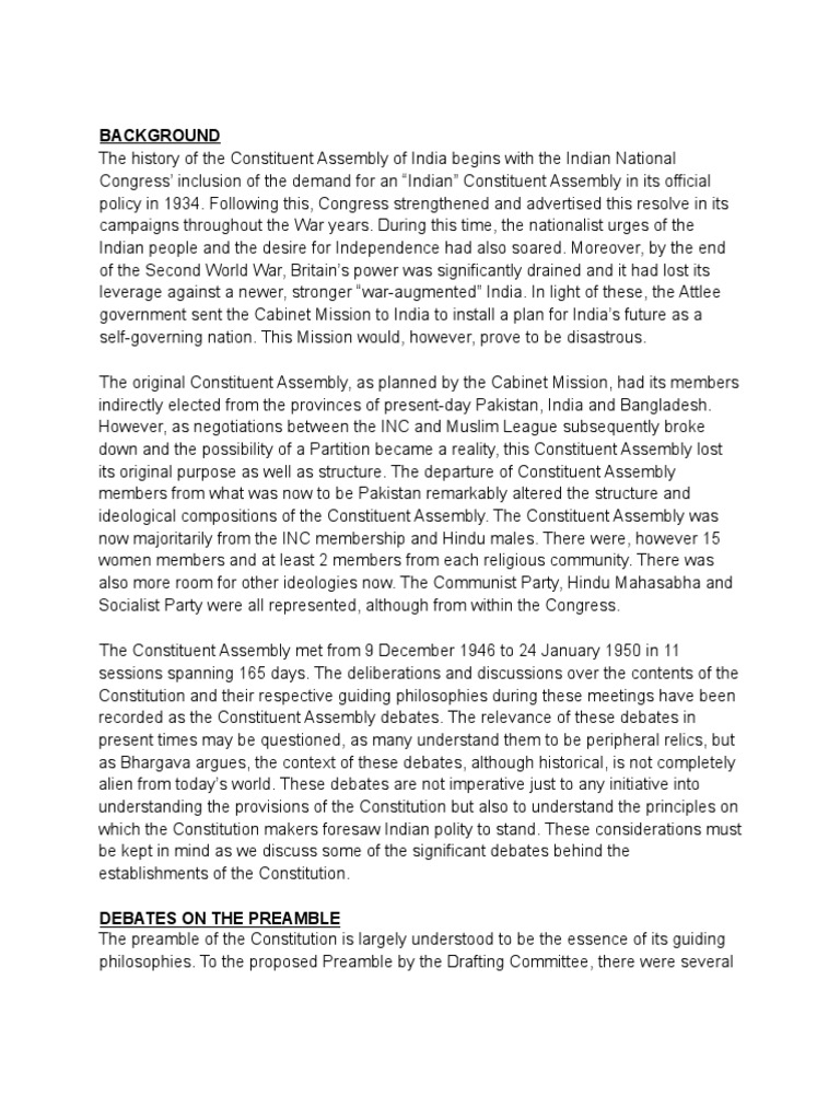 Constitutional Assembly Debates | PDF | British Raj | Indian National ...