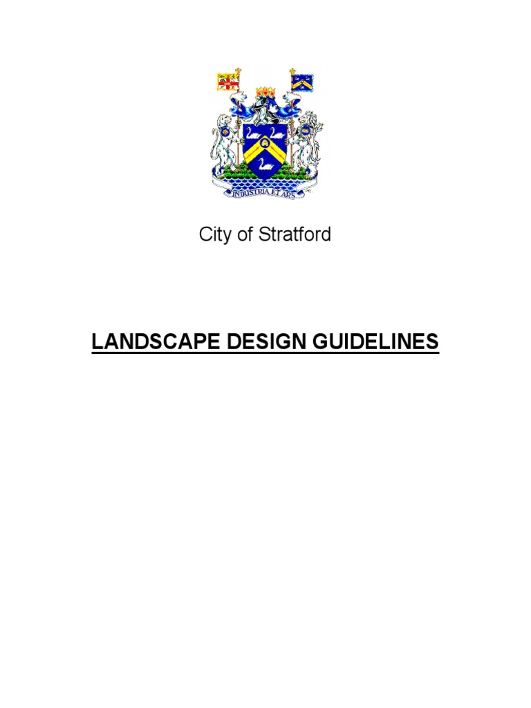 Stratford Landscape Design Guidelines | PDF | Trees | Landscape