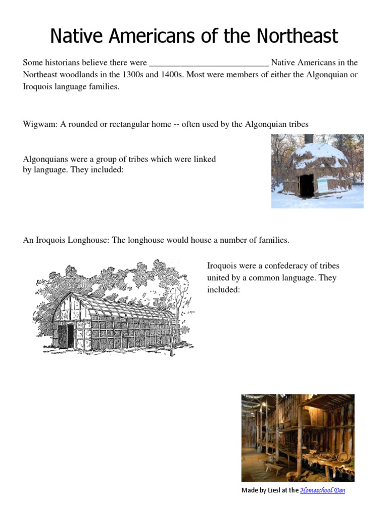Native Americans of The Northeast: Homeschool Den | PDF | Iroquois ...