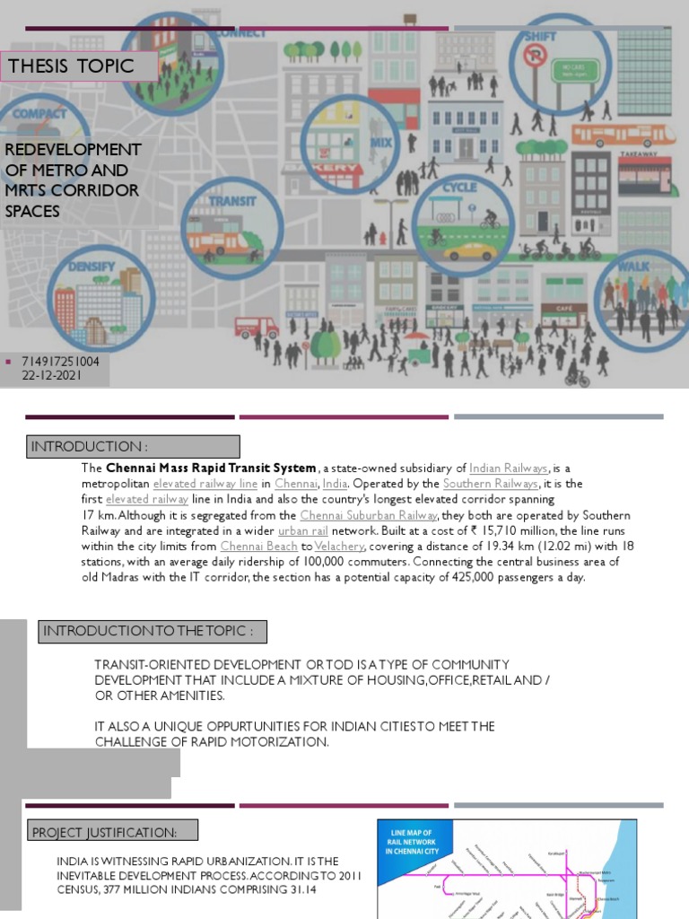 Redevelopment For Metro and MRTS Corridor | PDF | Transport ...