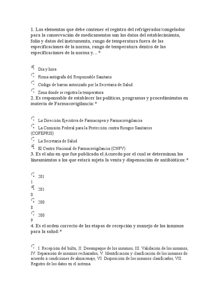 Examen Sicad 2018 | PDF | Farmacia | Medicamentos con receta