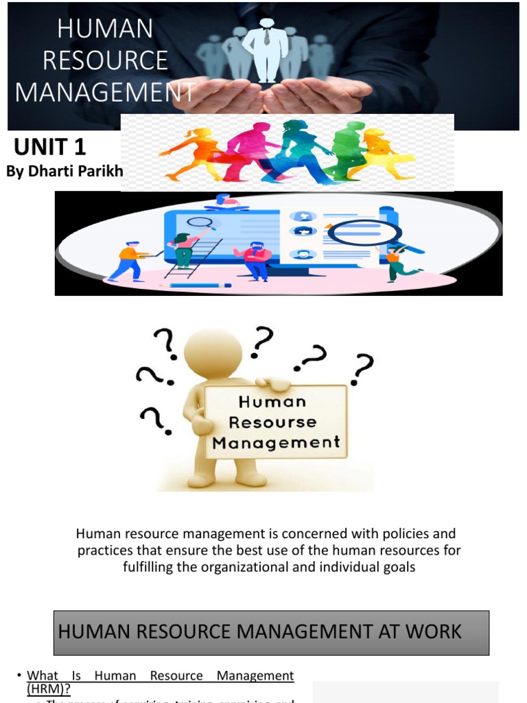 Human Resource Management: Unit 1 | PDF | Human Resource Management ...