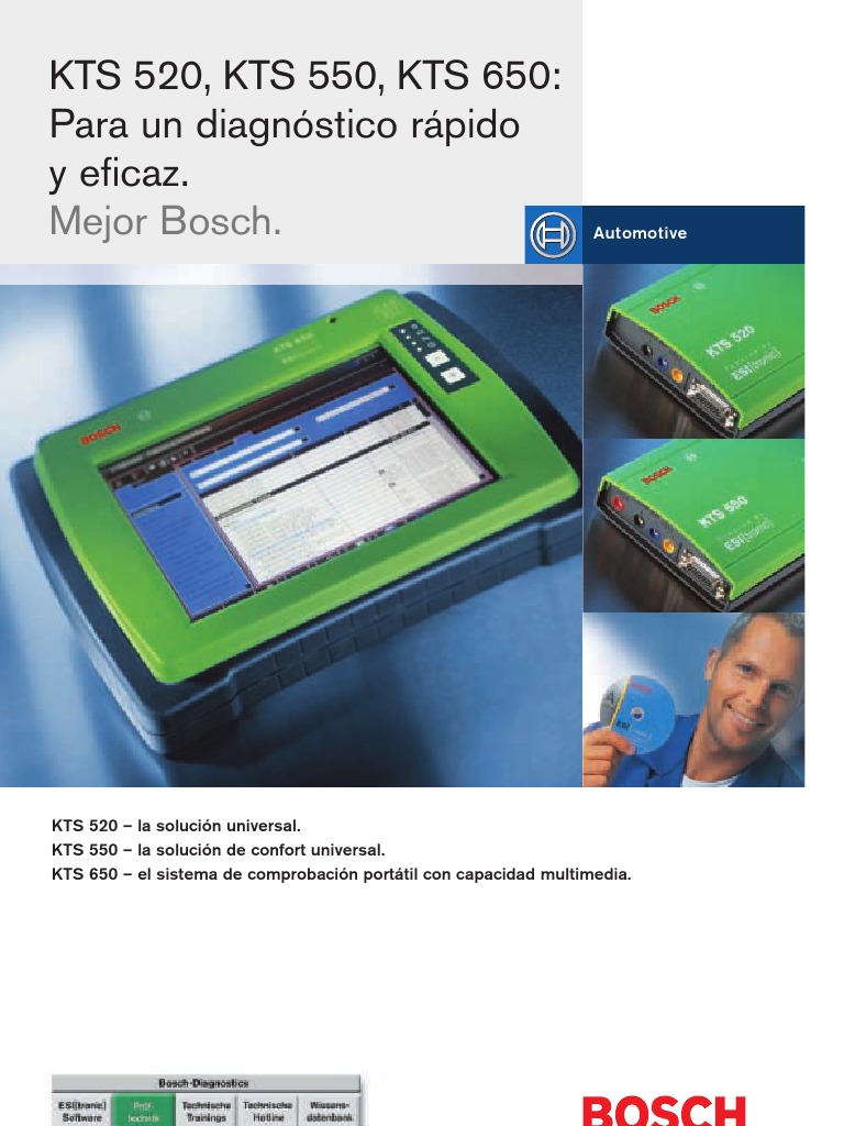 An overview of Bosch automotive diagnostic systems KTS 520, KTS 550 ...