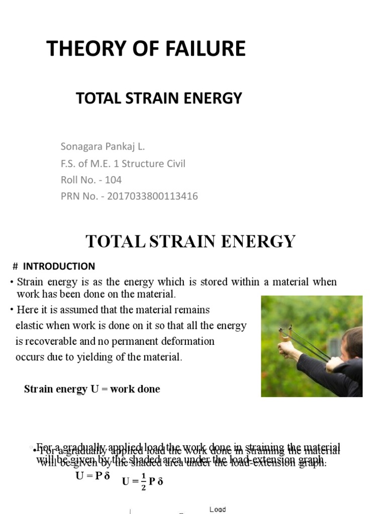 Theory of Failure: Total Strain Energy | PDF | Deformation (Engineering ...